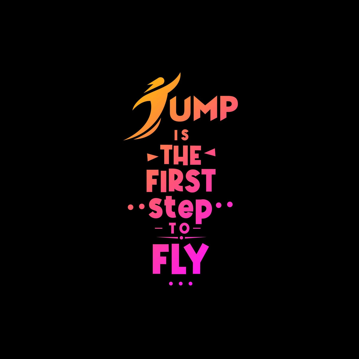 T-Shirt Purple Slogan – Jump Sport